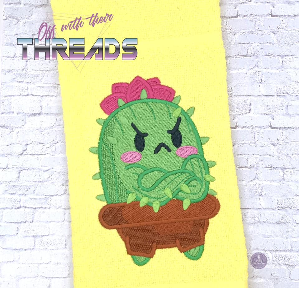 DIGITAL DOWNLOAD Grumpy Cactus Besties 4 SIZES INCLUDED – Off With Their Threads