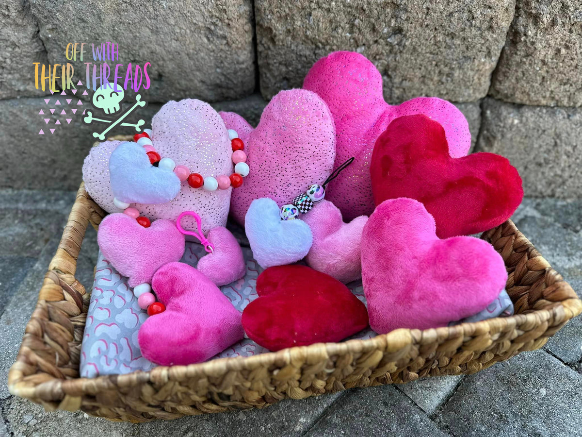 DIGITAL DOWNLOAD Heart Squishy Set Stuffie 8 SIZES INCLUDED – Off With Their Threads