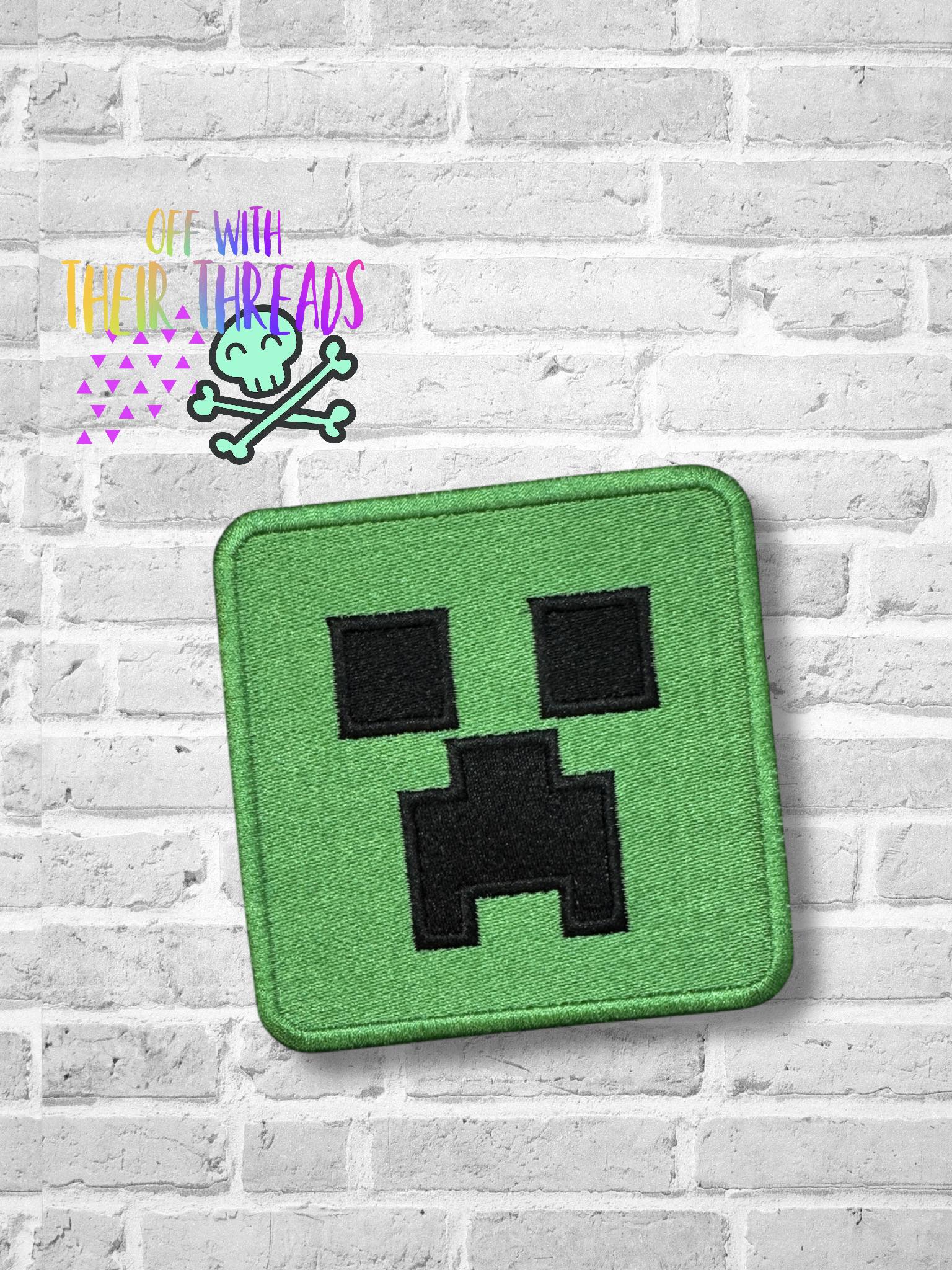 DIGITAL DOWNLOAD Creeper Patch 3 SIZES INCLUDED – Off With Their Threads