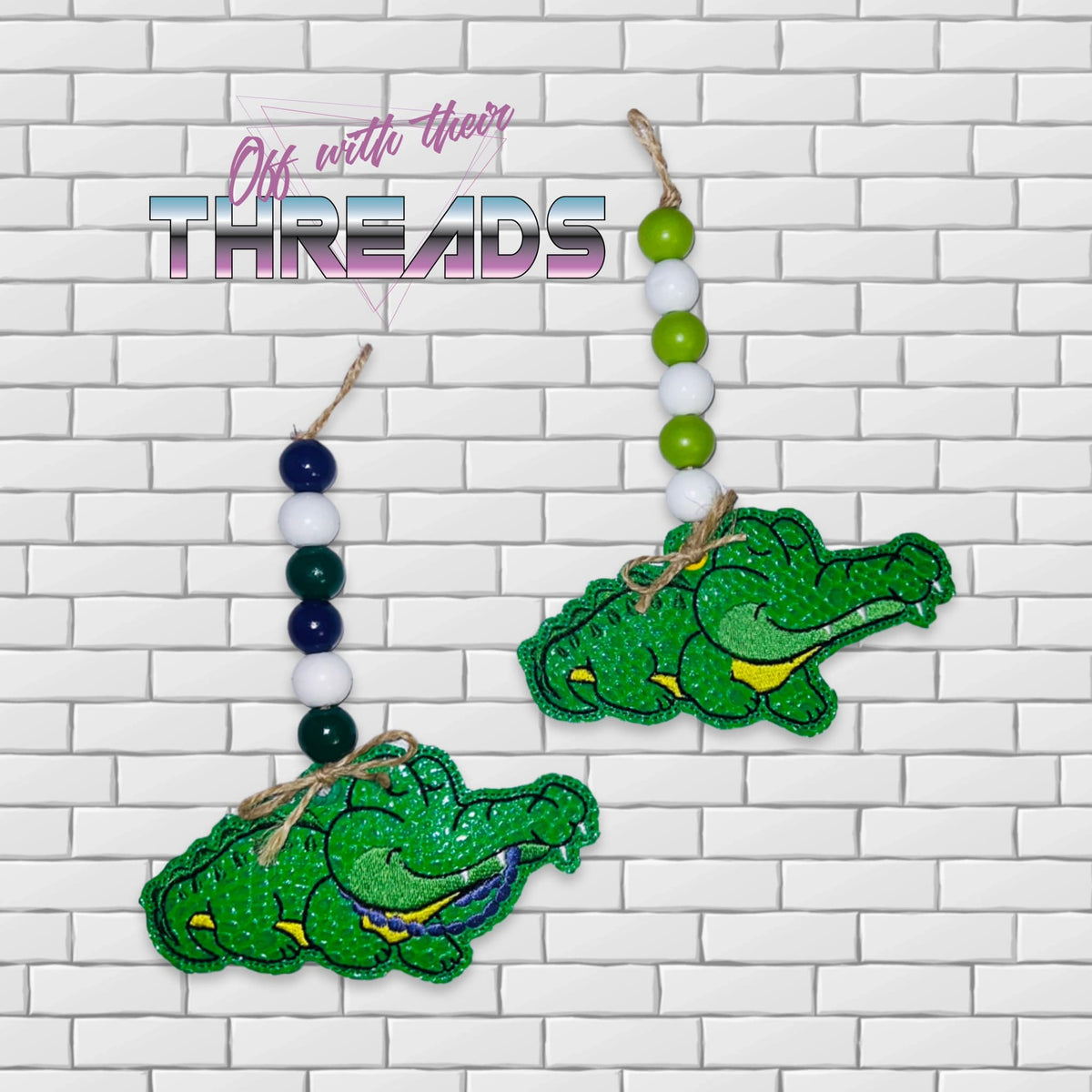 DIGITAL DOWNLOAD Alligator Bookmark Ornament Gift Tag Mardi Gras 2 VER ...