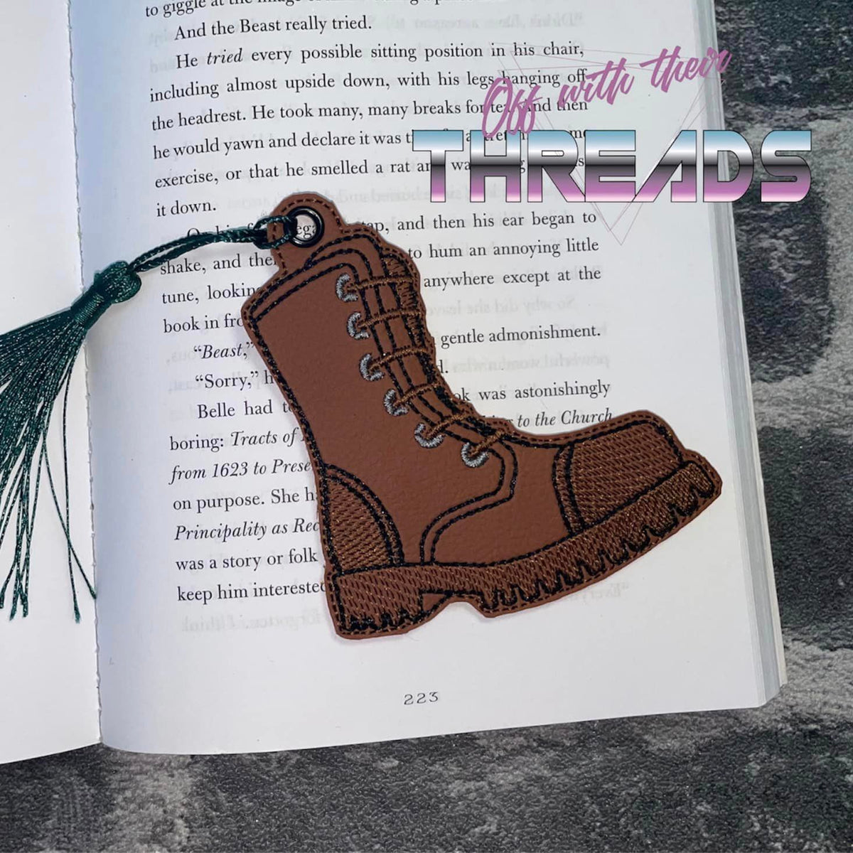 DIGITAL DOWNLOAD Combat Boot Ornament Bookmark Gift Tag – Off With ...