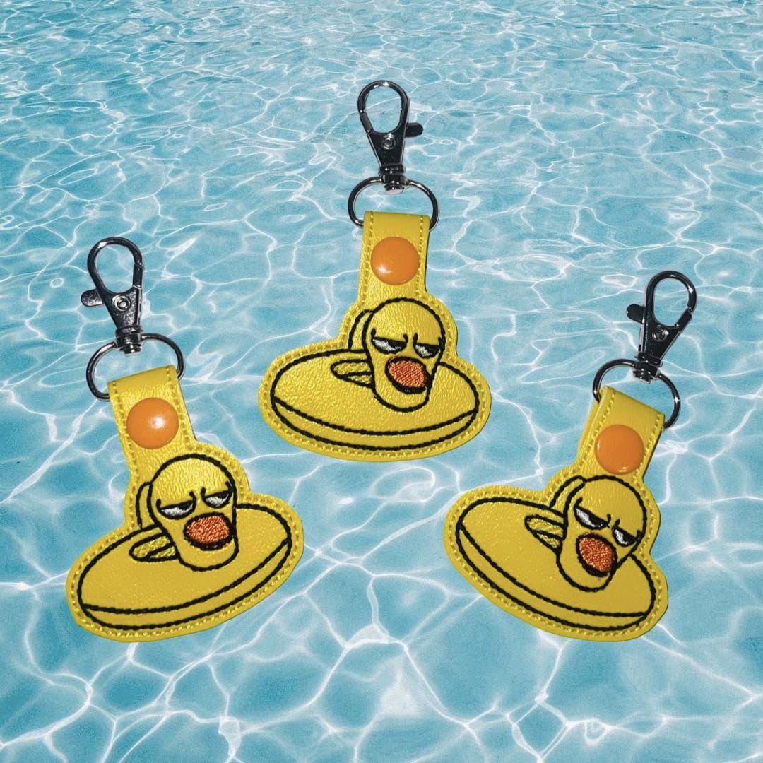 DIGITAL DOWNLOAD Chad The Grumpy Duck Floatie Snap Tab Key Chain – Off ...