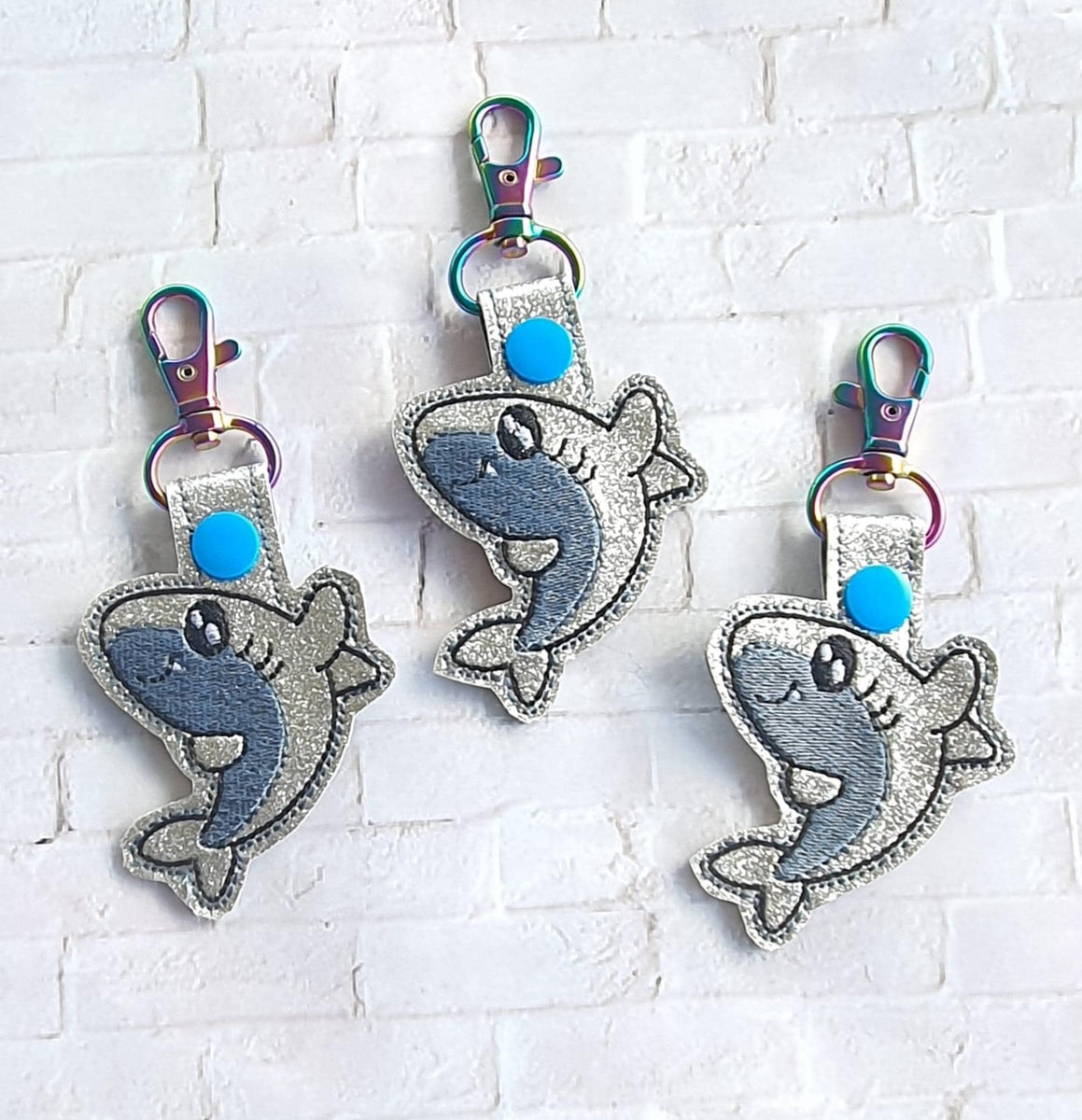 DIGITAL DOWNLOAD Shark Snap Tab Key Chain – Off With Their Threads