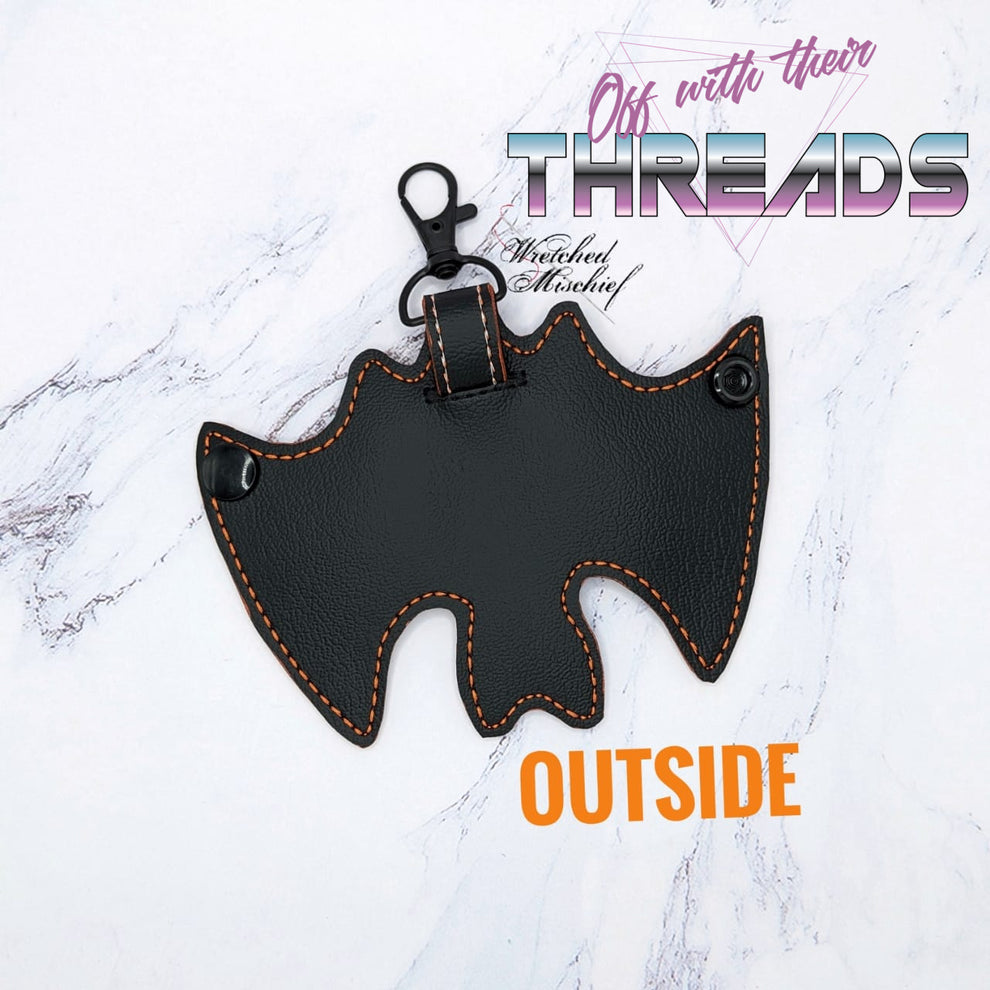 5x6 DIGITAL DOWNLOAD 3D Bat Key Holder Snap Tab Key Chain – Off With ...