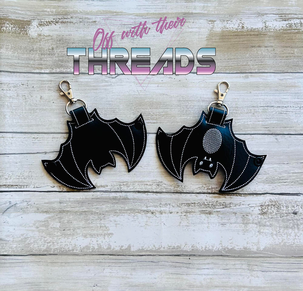 5x6 DIGITAL DOWNLOAD 3D Bat Key Holder Snap Tab Key Chain – Off With ...