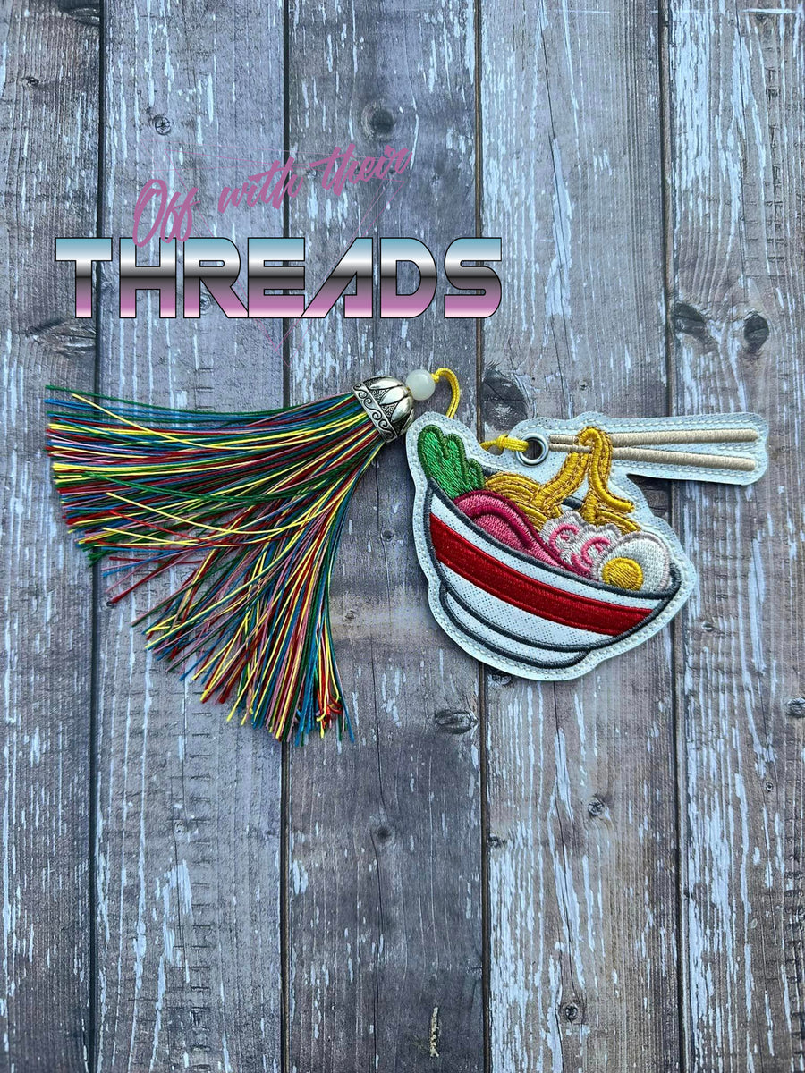 DIGITAL DOWNLOAD Ramen Bookmark Bag Tag Ornament – Off With Their Threads