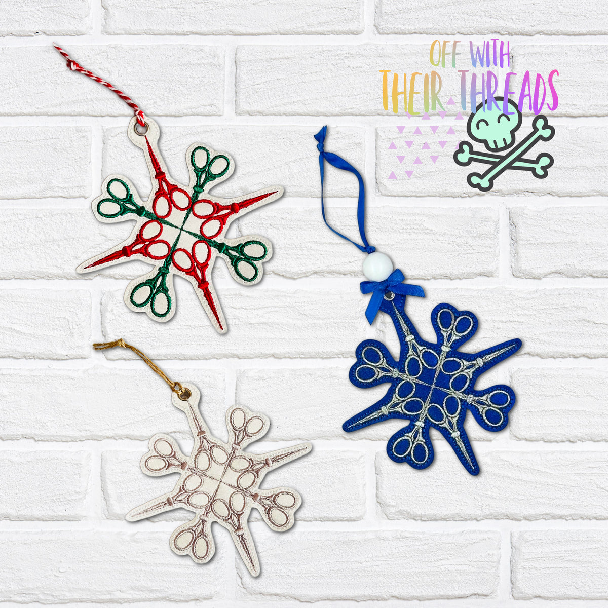 DIGITAL DOWNLOAD Vintage Scissors Snowflake Ornament Bookmark Gift Tag ...