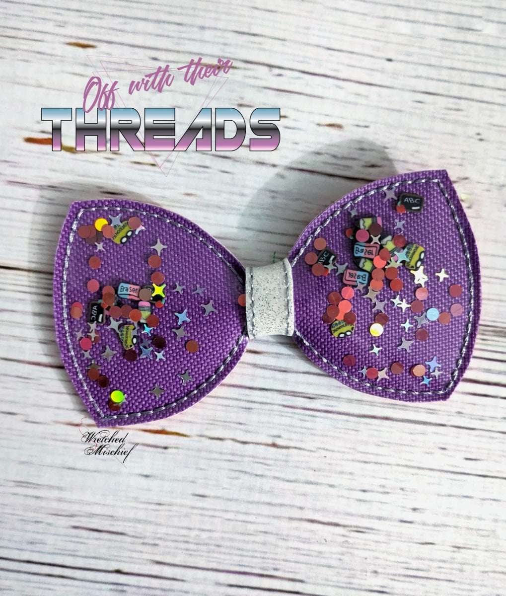 DIGITAL DOWNLOAD Shaker Style Clear Vinyl Hair Bow Style Two 3 SIZES I ...