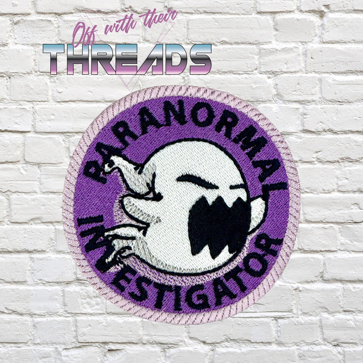 DIGITAL DOWNLOAD Paranormal Investigator Ghost Patch 3 SIZES INCLUDED ...