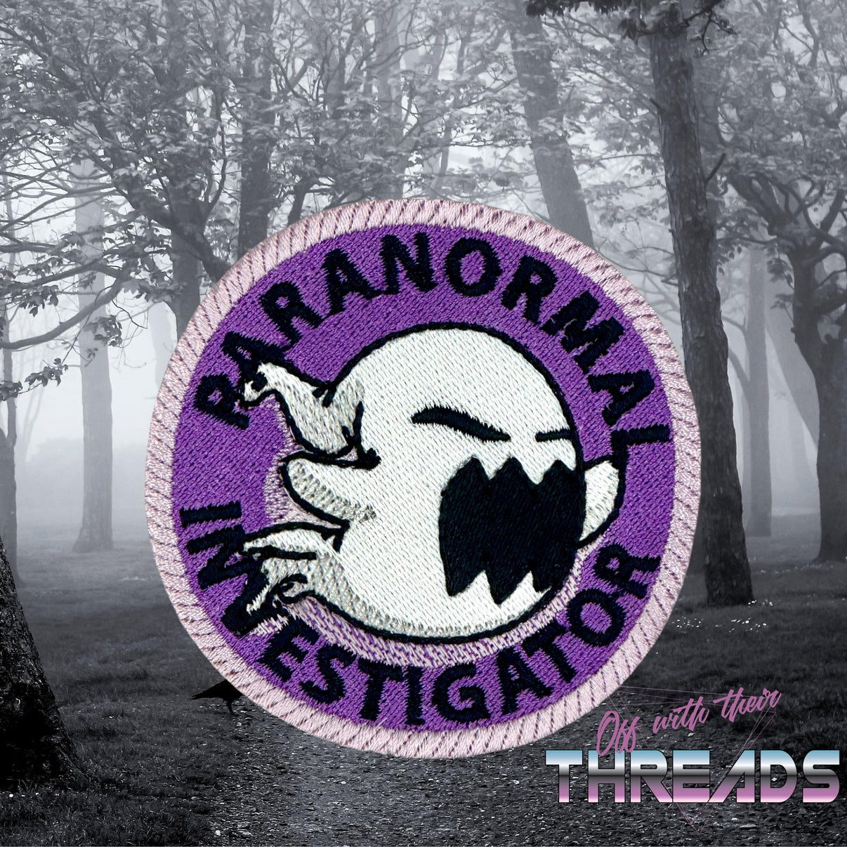 DIGITAL DOWNLOAD Paranormal Investigator Ghost Patch 3 SIZES INCLUDED ...