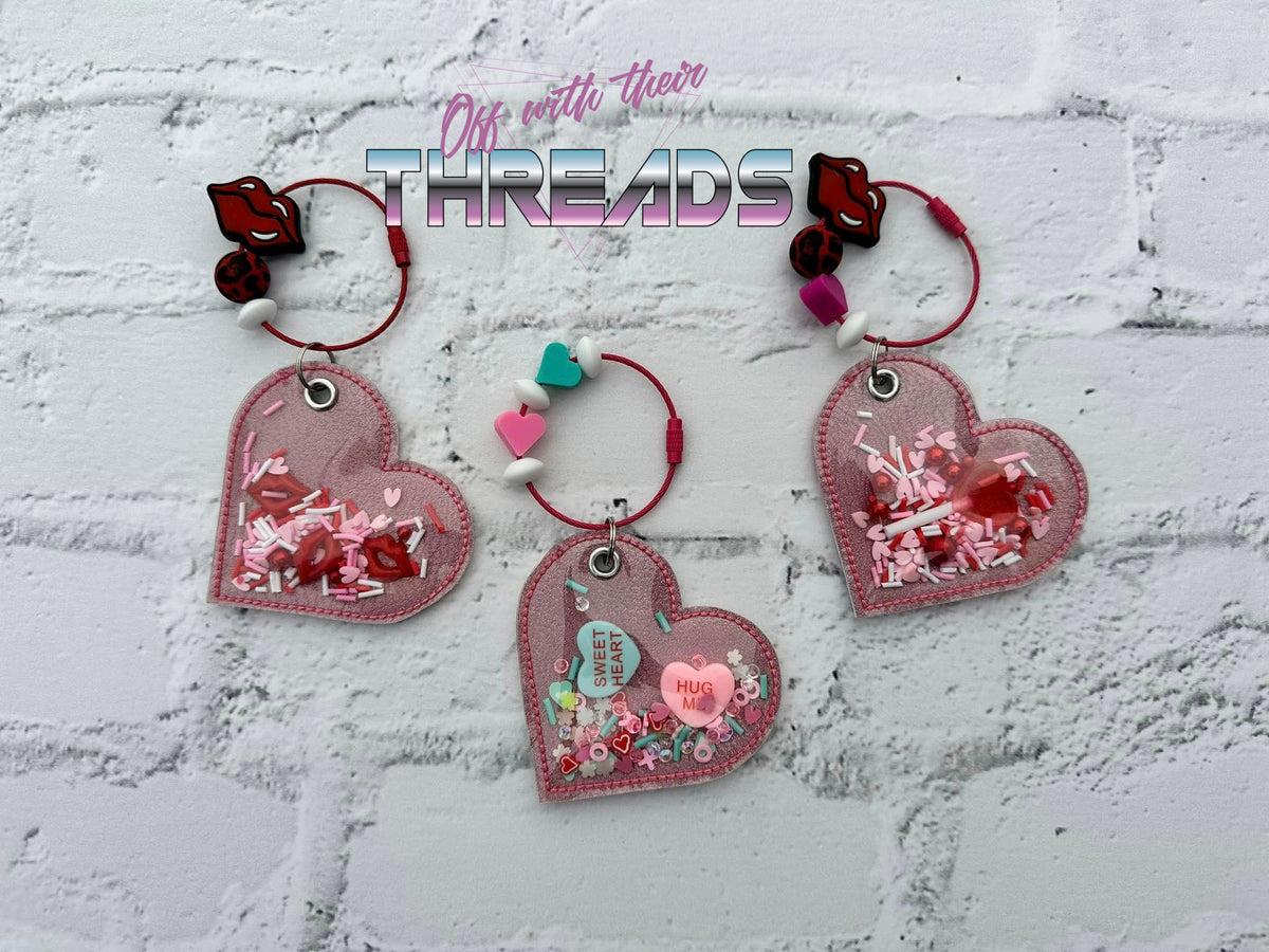 DIGITAL DOWNLOAD 3D Shaker Heart Bag Tag Bookmark Ornament 3 SIZES INC ...