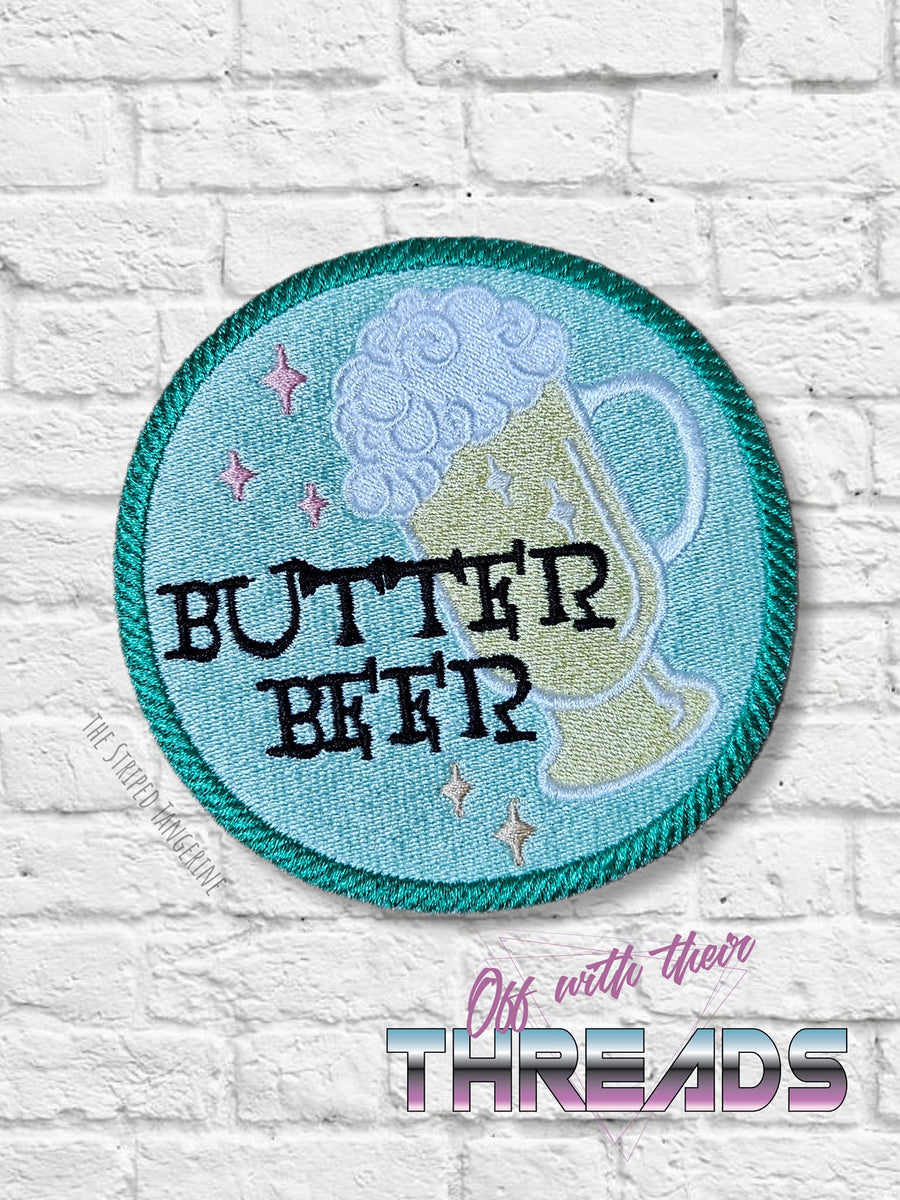 DIGITAL DOWNLOAD Butter Beer Patch 3 SIZES INCLUDED – Off With Their ...