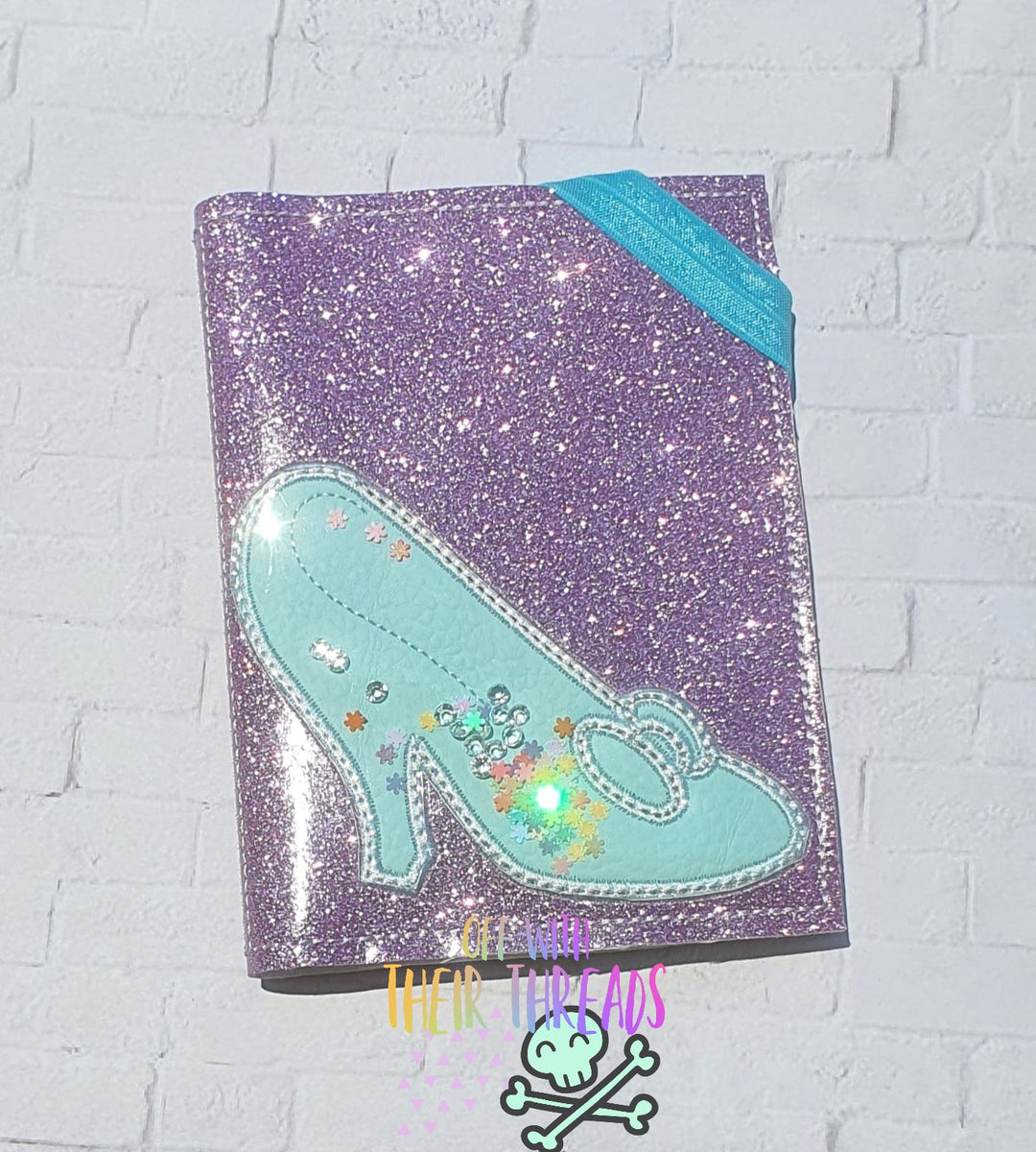 DIGITAL DOWNLOAD Applique Shaker Glass Slipper A6 Notebook Cover – Off ...