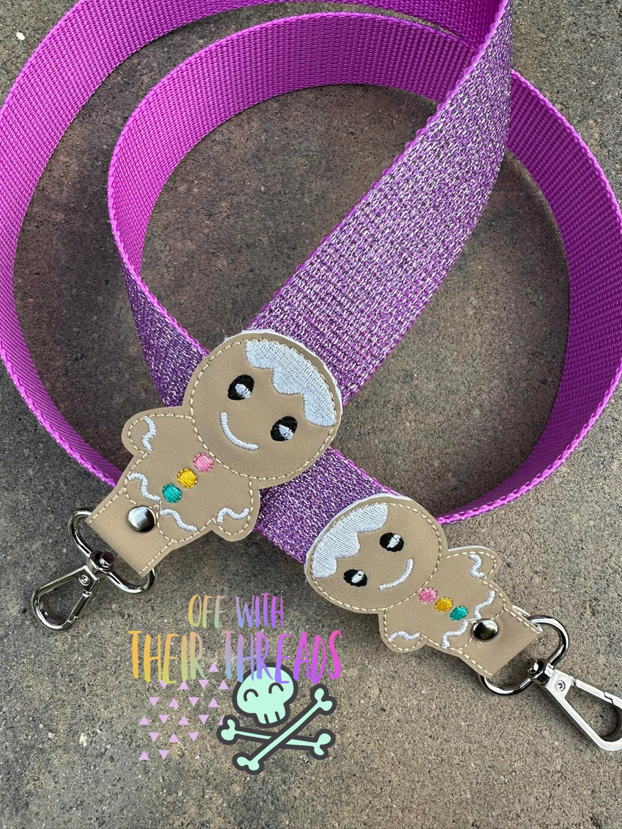 DIGITAL DOWNLOAD ITH Gingerbread Man Strap Connectors 2 SIZES INCLUDED ...