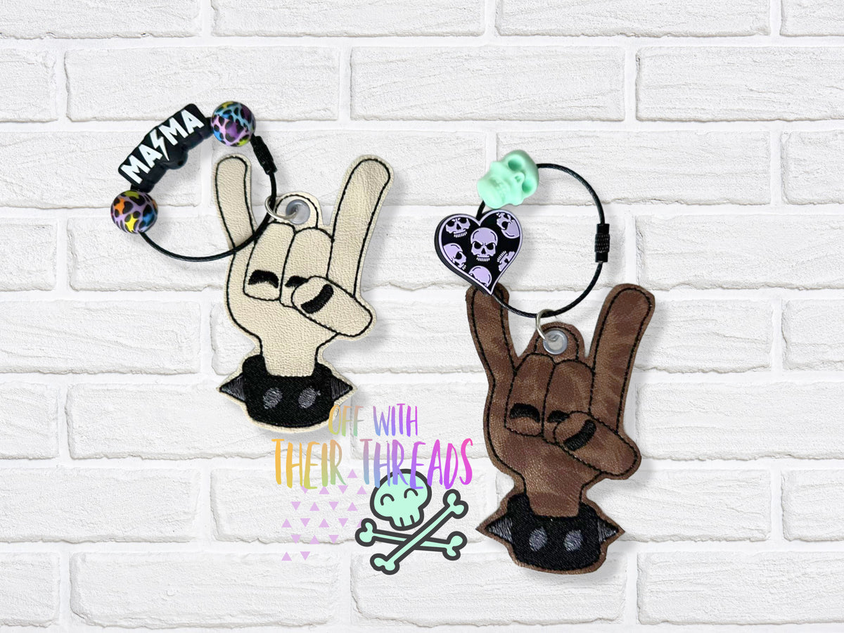 DIGITAL DOWNLOAD Devil Horns Metal Bag Tag Bookmark Ornament – Off With ...