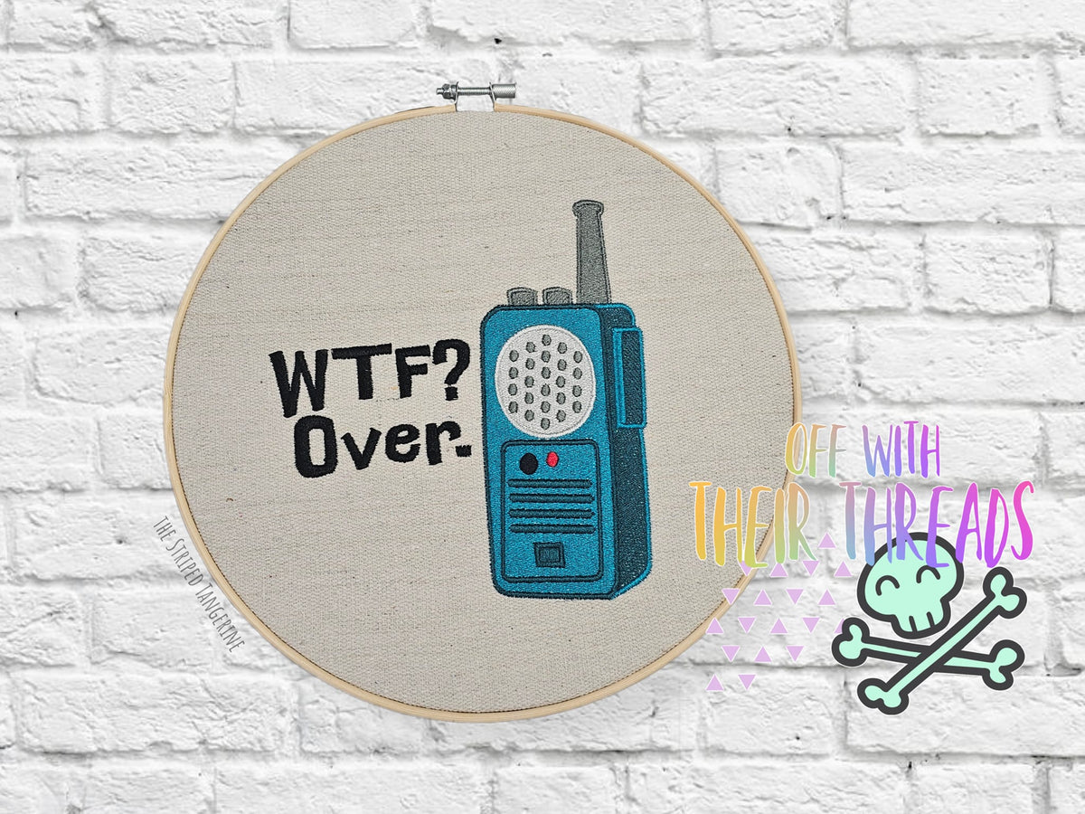 DIGITAL DOWNLOAD WTF? Over. Walkie Talkie 4 SIZES INCLUDED – Off With ...