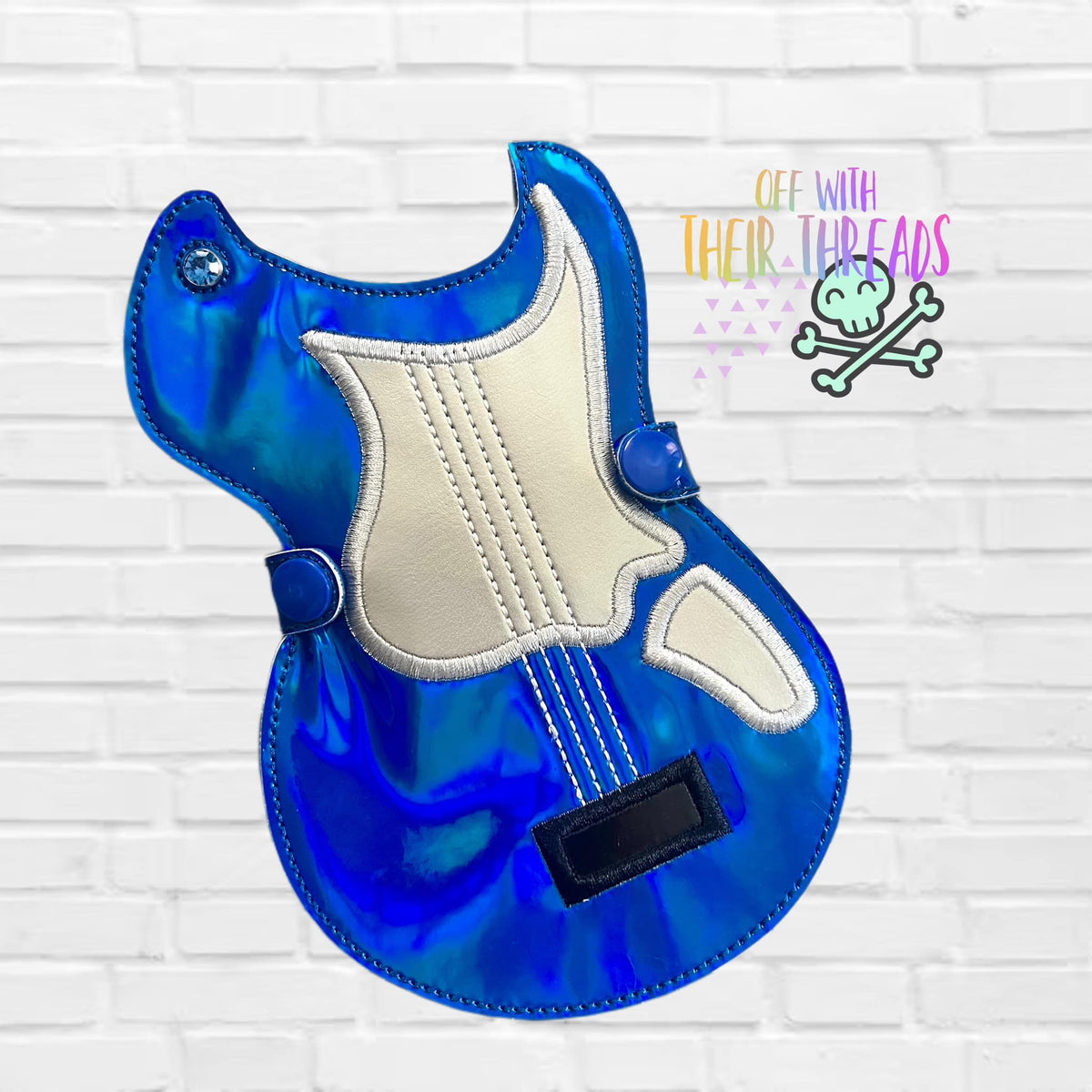 DIGITAL DOWNLOAD ITH Applique Electric Guitar Pick Carrier Holder – Off ...