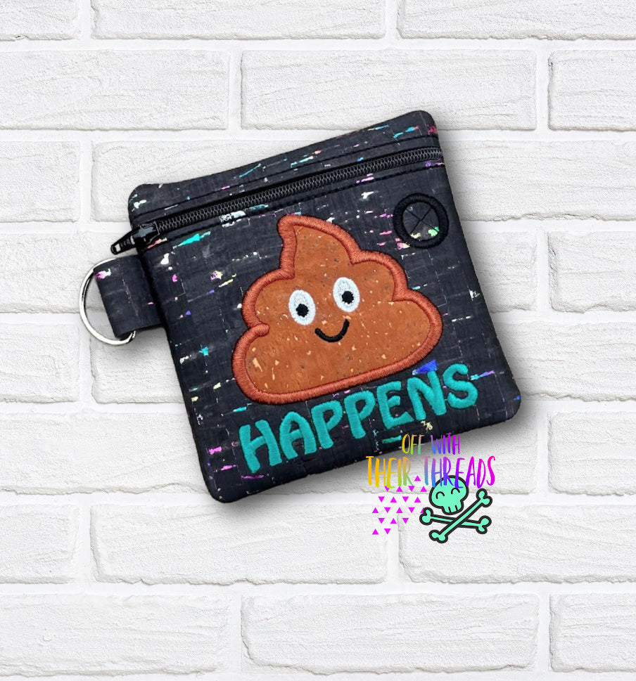 DIGITAL DOWNLOAD 5x5 Applique Shit Happens Poo Bag Holder – Off With ...