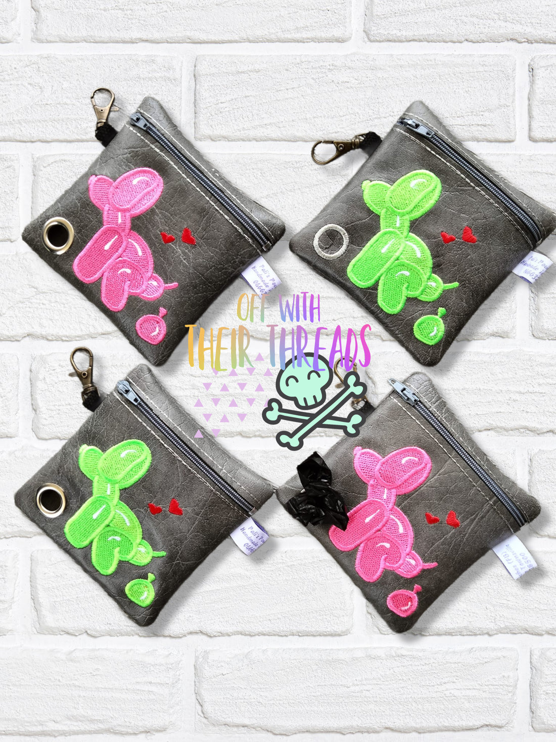 DIGITAL DOWNLOAD 5x5 Balloon Dog Poo Bag ITH Zipper Bag – Off With ...