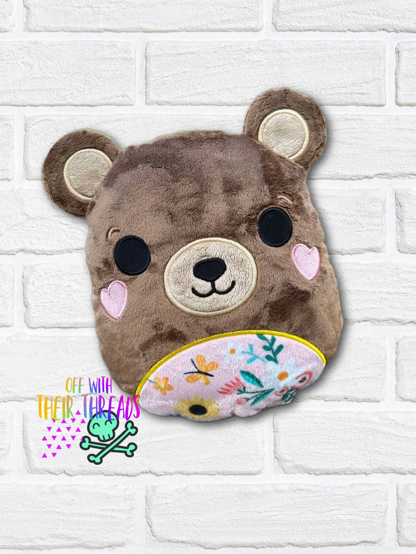 DIGITAL DOWNLOAD Applique Bear Plush 5 SIZES INCLUDED – Off With Their ...