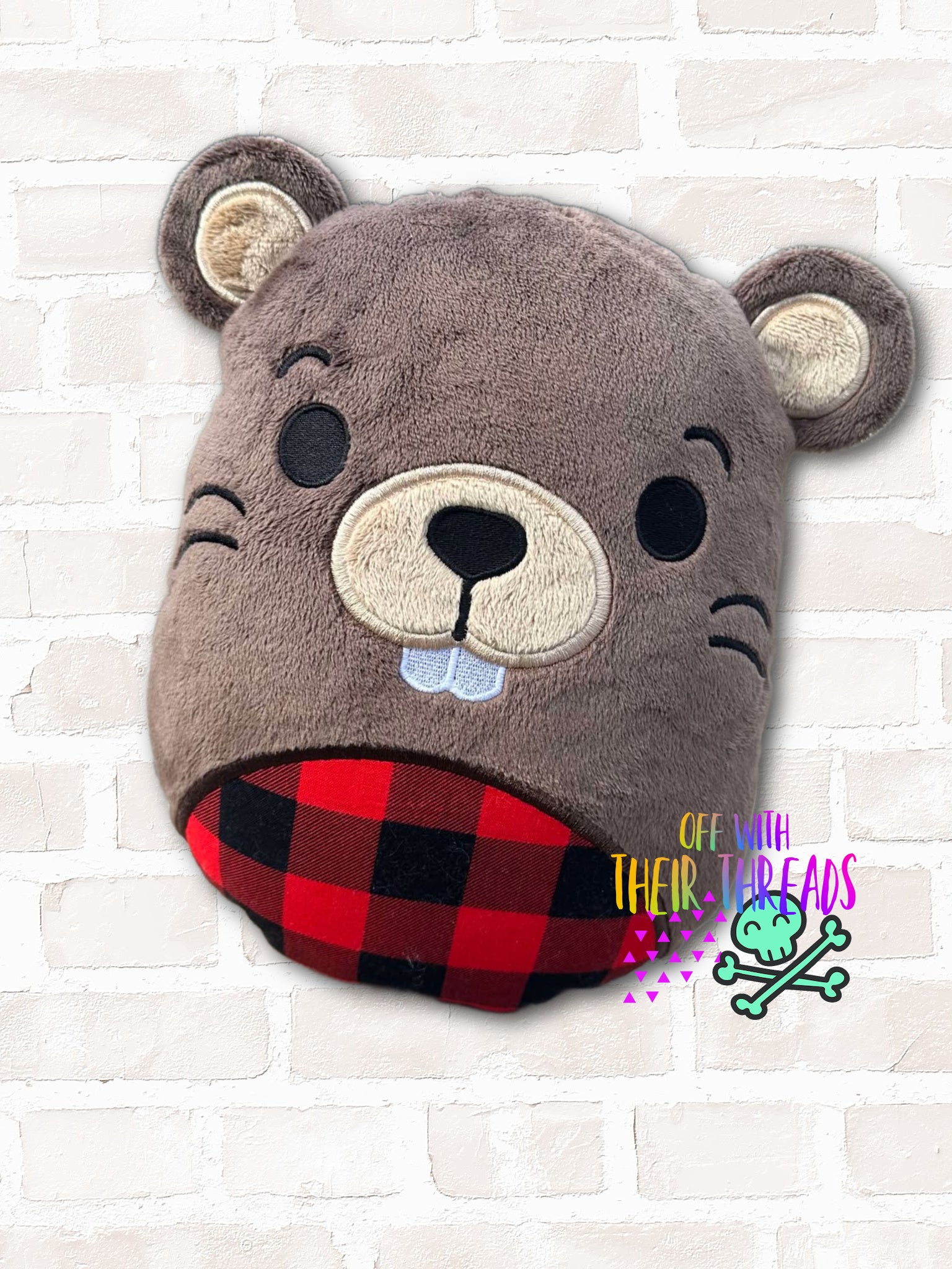 DIGITAL DOWNLOAD Applique Beaver Plush 5 SIZES INCLUDED – Off With ...