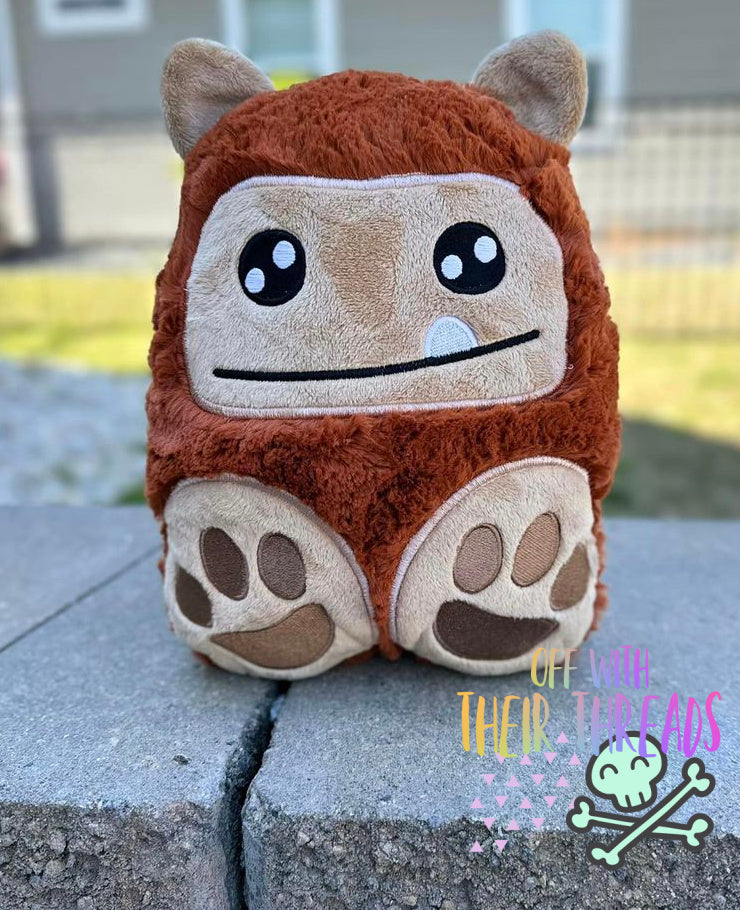 DIGITAL DOWNLOAD Applique Big Foot Sasquatch Plush 5 SIZES INCLUDED ...