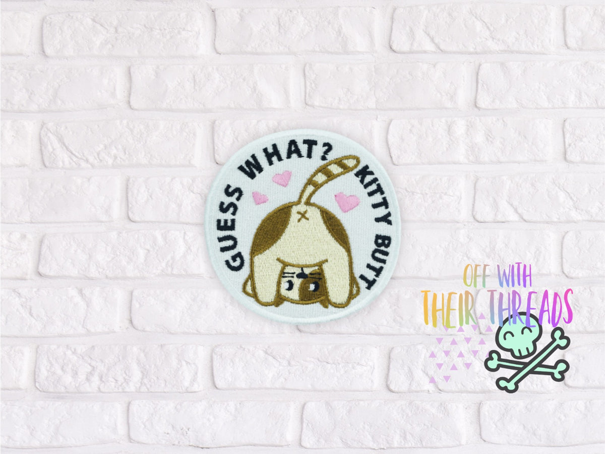 DIGITAL DOWNLOAD Kitty Butt Patch 3 SIZES INCLUDED MARCH 2024 MYSTERY – Off With Their Threads