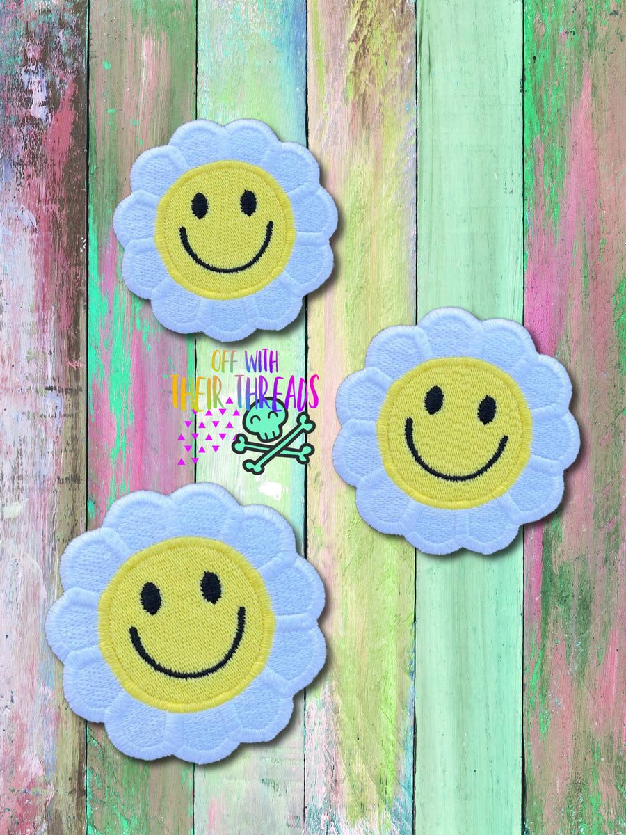 DIGITAL DOWNLOAD Retro Daisy Patch 3 SIZES INCLUDED – Off With Their ...