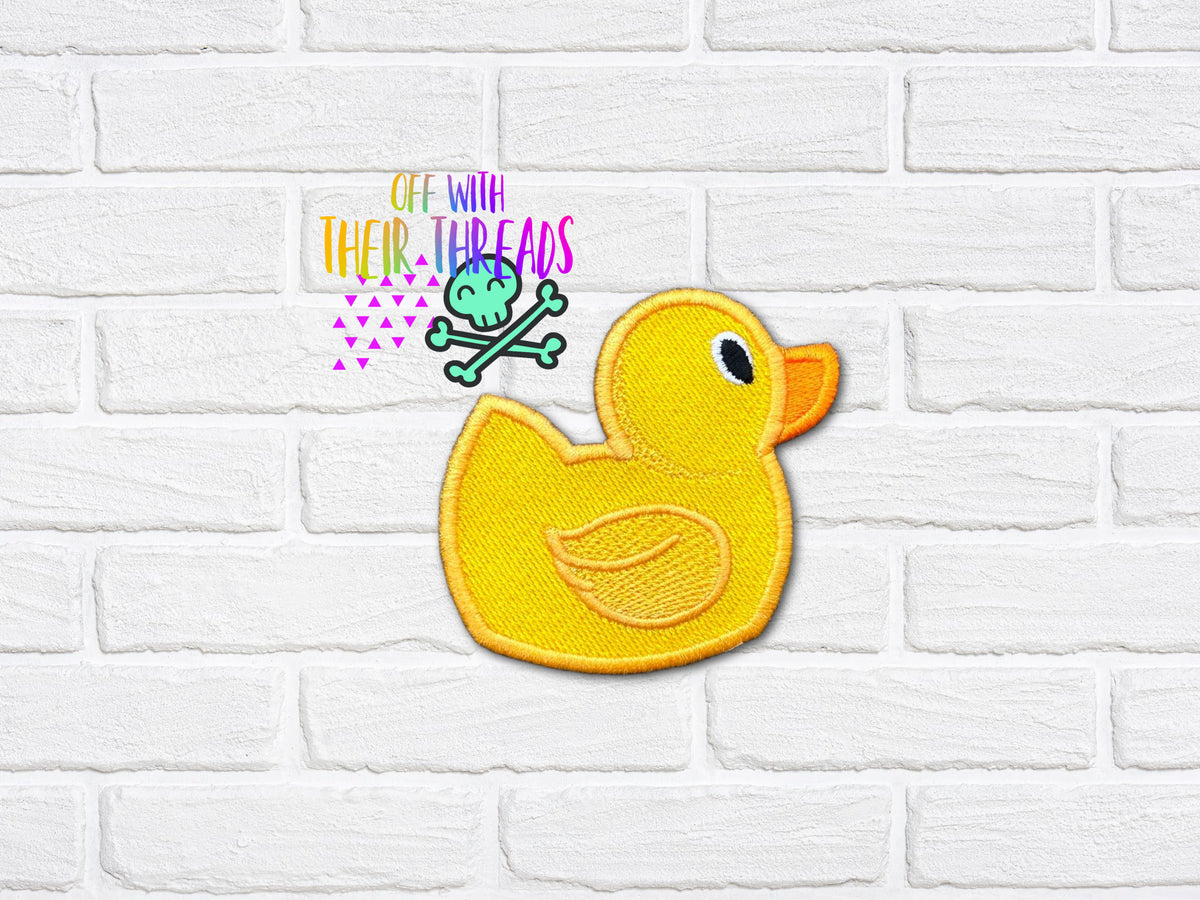 DIGITAL DOWNLOAD Rubber Duck Patch 3 SIZES INCLUDED – Off With Their ...