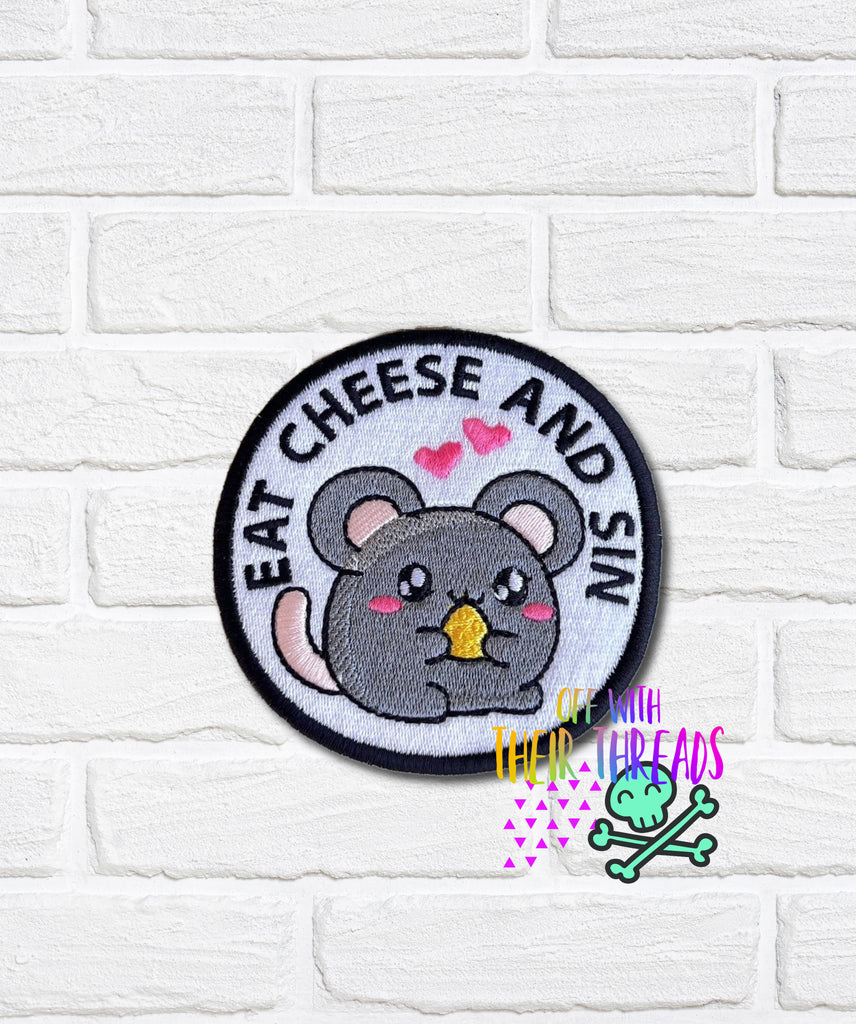 DIGITAL DOWNLOAD Eat Cheese And Sin Patch 3 SIZES INCLUDED – Off With ...