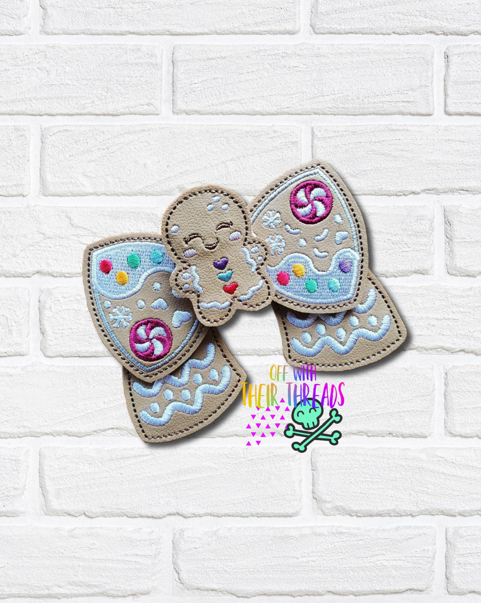 DIGITAL DOWNLOAD Gingerbread Hair Bow – Off With Their Threads