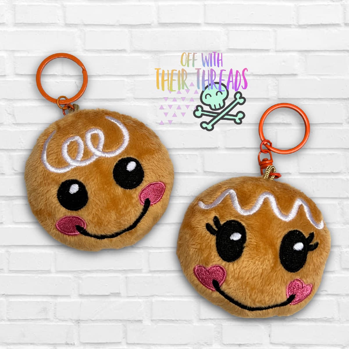 DIGITAL DOWNLOAD Gingerbread Squishy Keychain Set Plush – Off With ...