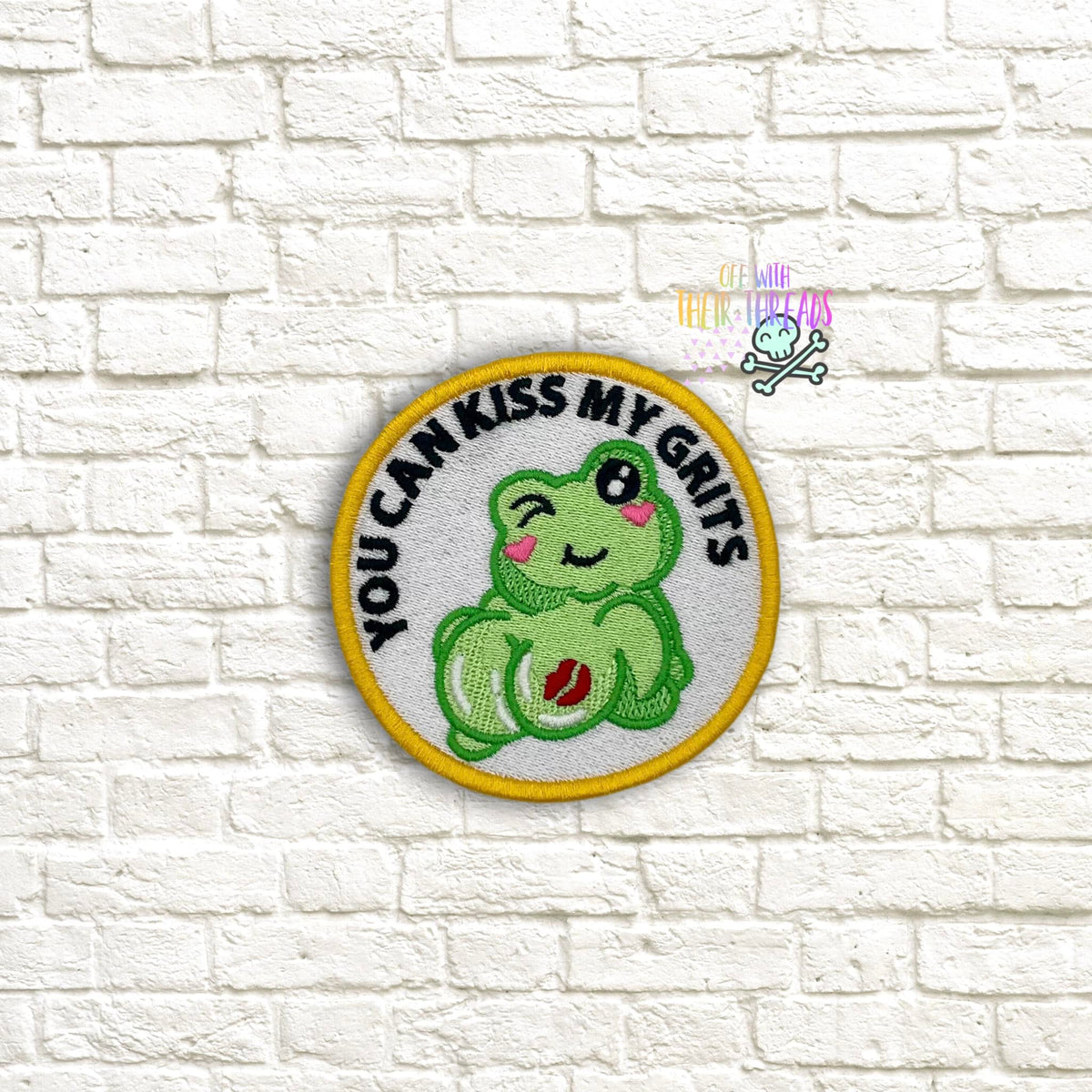 Digital Download Kiss My Grits Patch 3 Sizes Included Off With Their