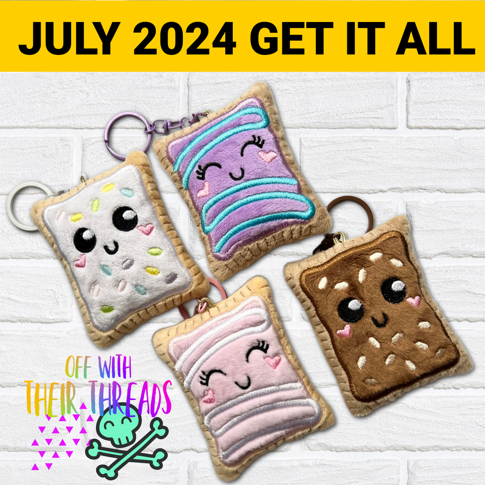 DIGITAL DOWNLOAD Toaster Pastry Squishy Keychain Plush Set – Off With ...