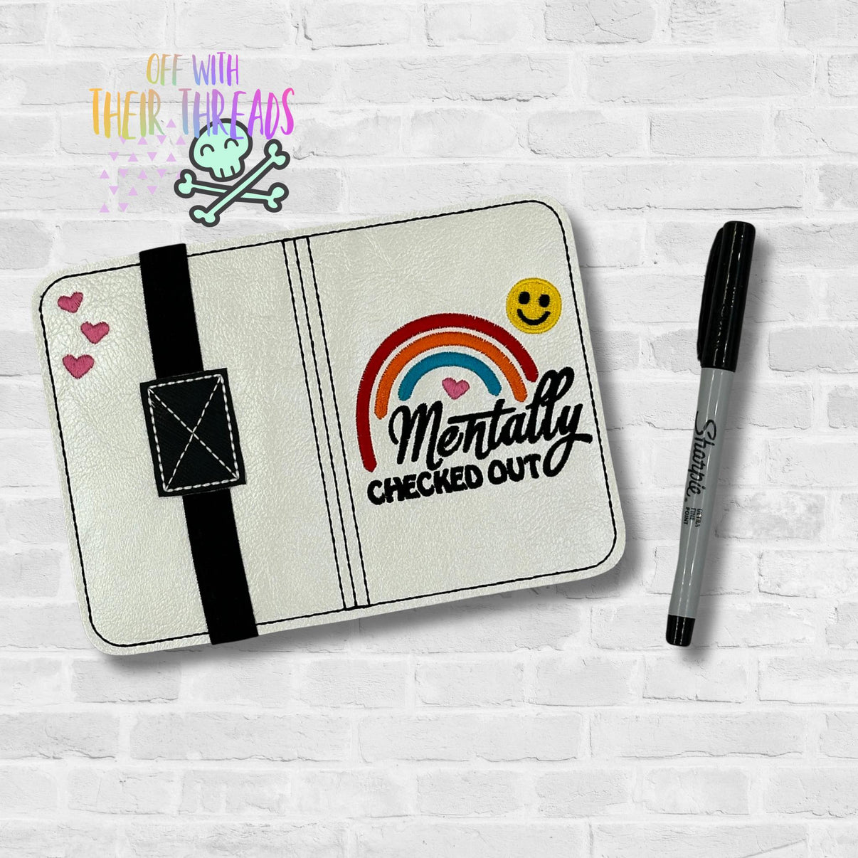 DIGITAL DOWNLOAD 5x7 Mentally Checked Out Mini Composition Notebook Co ...