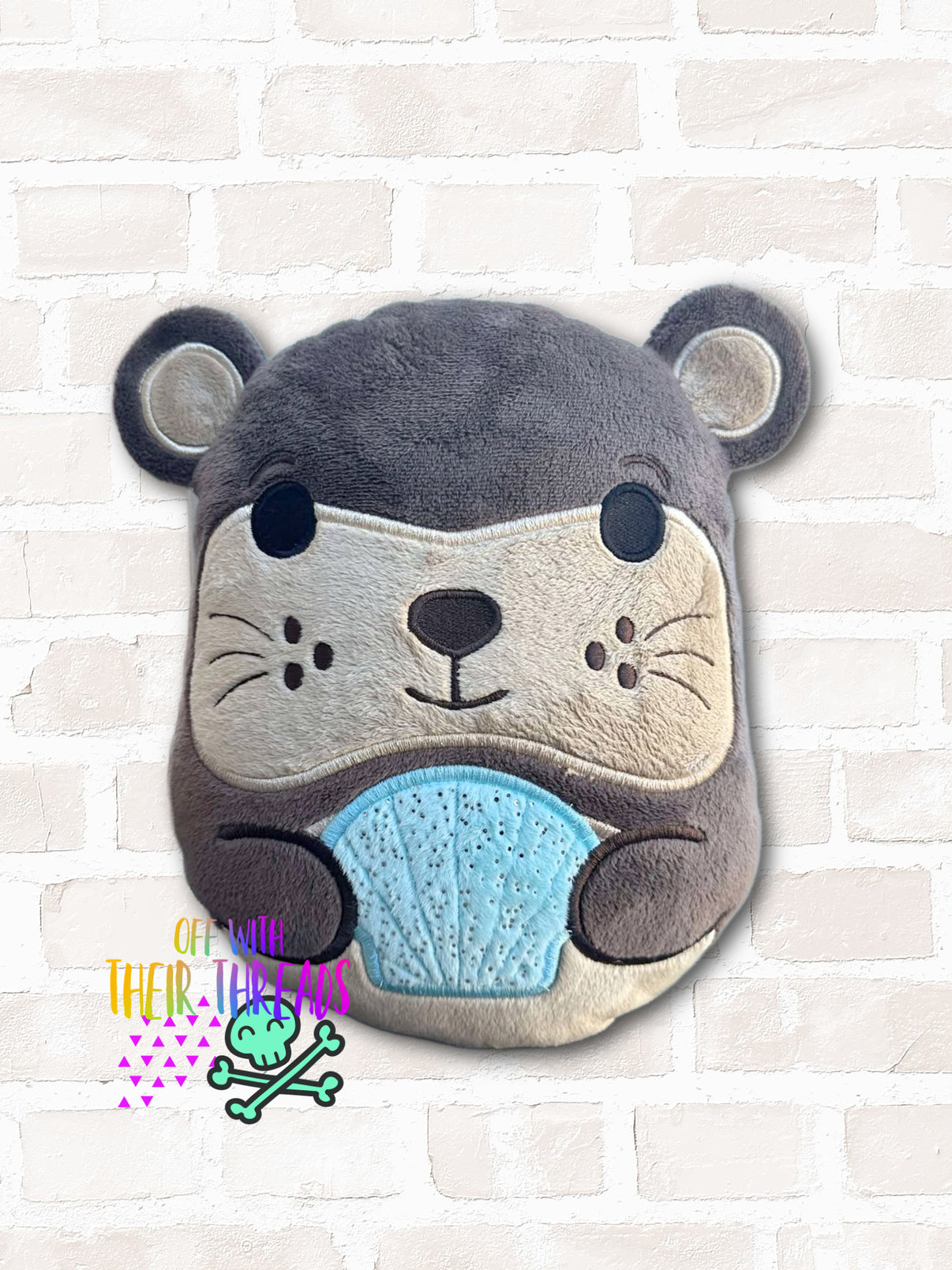 DIGITAL DOWNLOAD Applique Otter Plush 5 SIZES INCLUDED – Off With Their ...