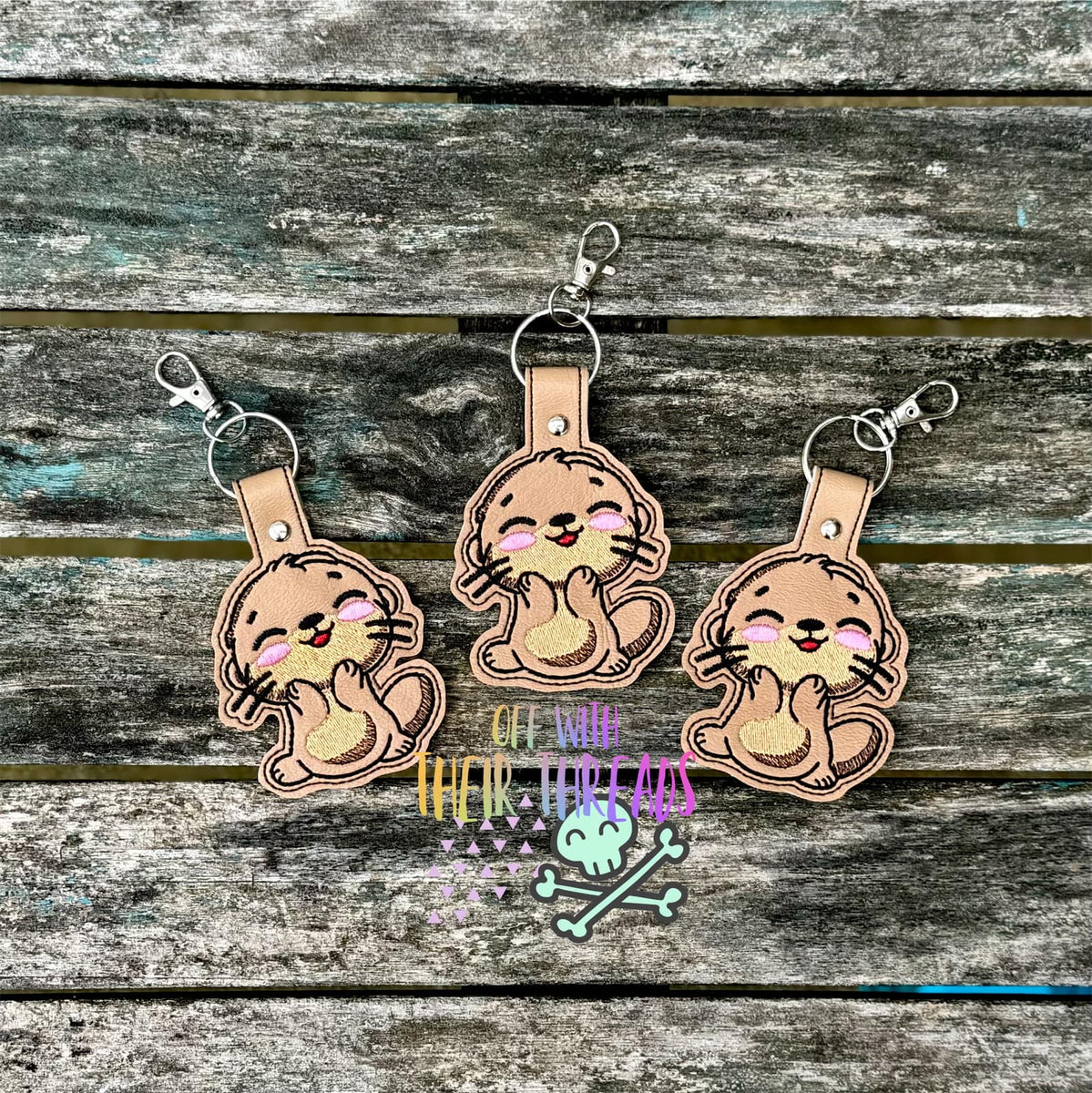 DIGITAL DOWNLOAD Otterly Adorable Otter Snap Tab Key Chain MARTCH 2024 ...