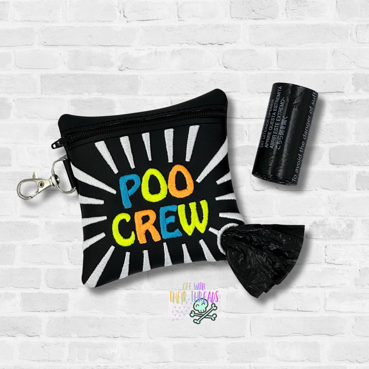 DIGITAL DOWNLOAD 5x5 Poo Crew Poo Bag – Off With Their Threads