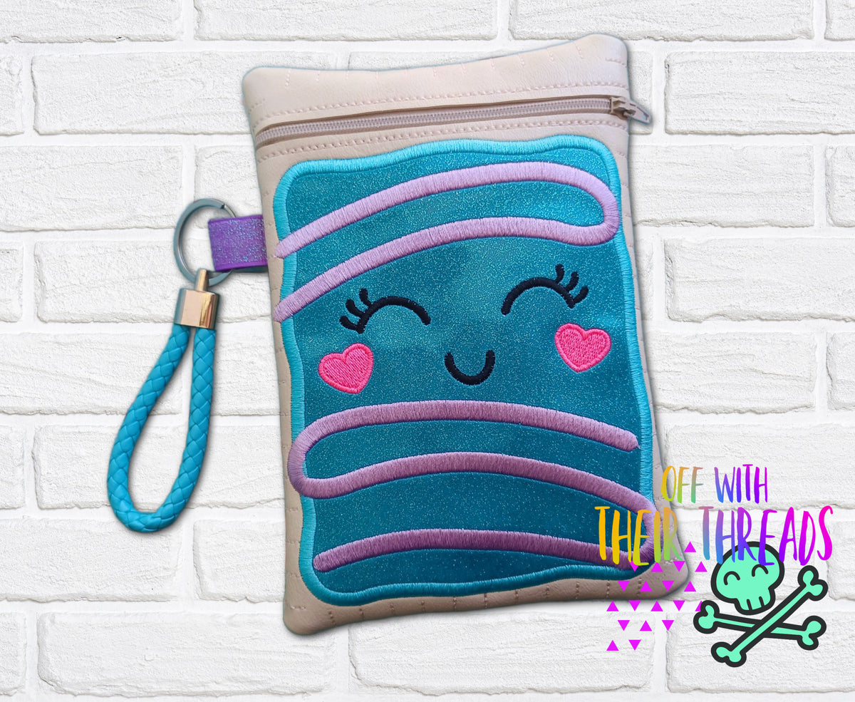 DIGITAL DOWNLOAD Applique Toaster Pastry 2 Zipper Bag Lined and Unline ...
