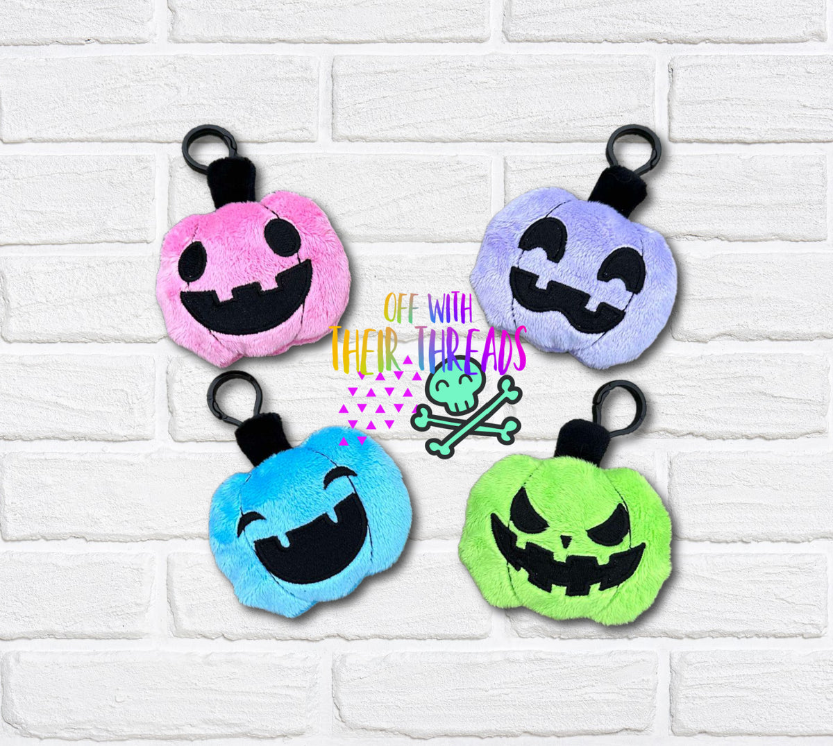 DIGITAL DOWNLOAD Halloween Pumpkin Buddies Squishy Keychains 4 DESIGNS ...