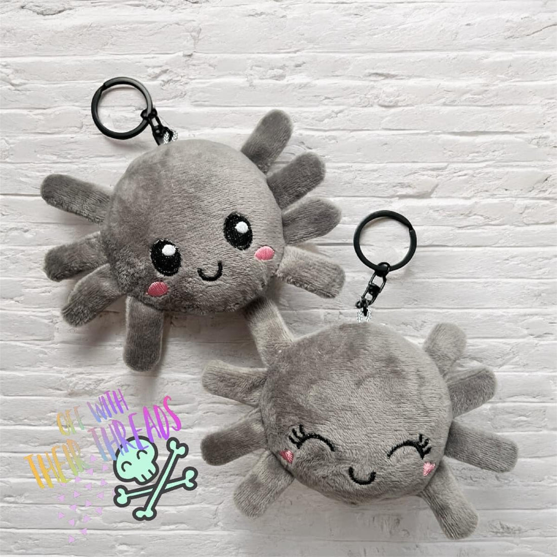DIGITAL DOWNLOAD Spider Squishy Keychain 2 DESIGNS INCLUDED – Off With ...