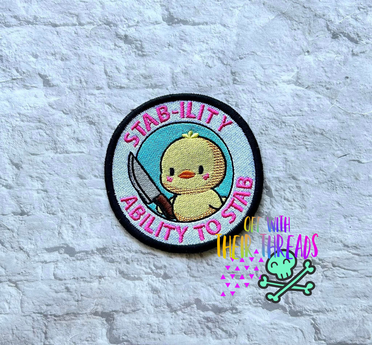 DIGITAL DOWNLOAD Stability The Ability To Stab Patch 3 SIZES INCLUDED ...