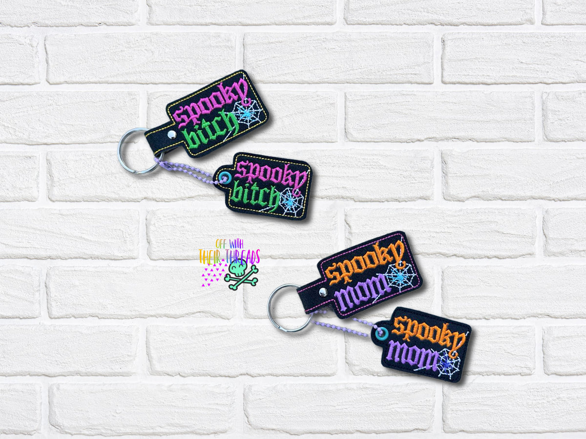 DIGITAL DOWNLOAD Spooky Snap Tab and Charm Set Eyelet Charm Keychain ...