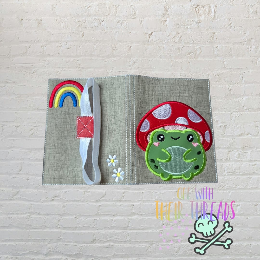 DIGITAL DOWNLOAD Applique TOADstool A6 Notebook Cover – Off With Their ...