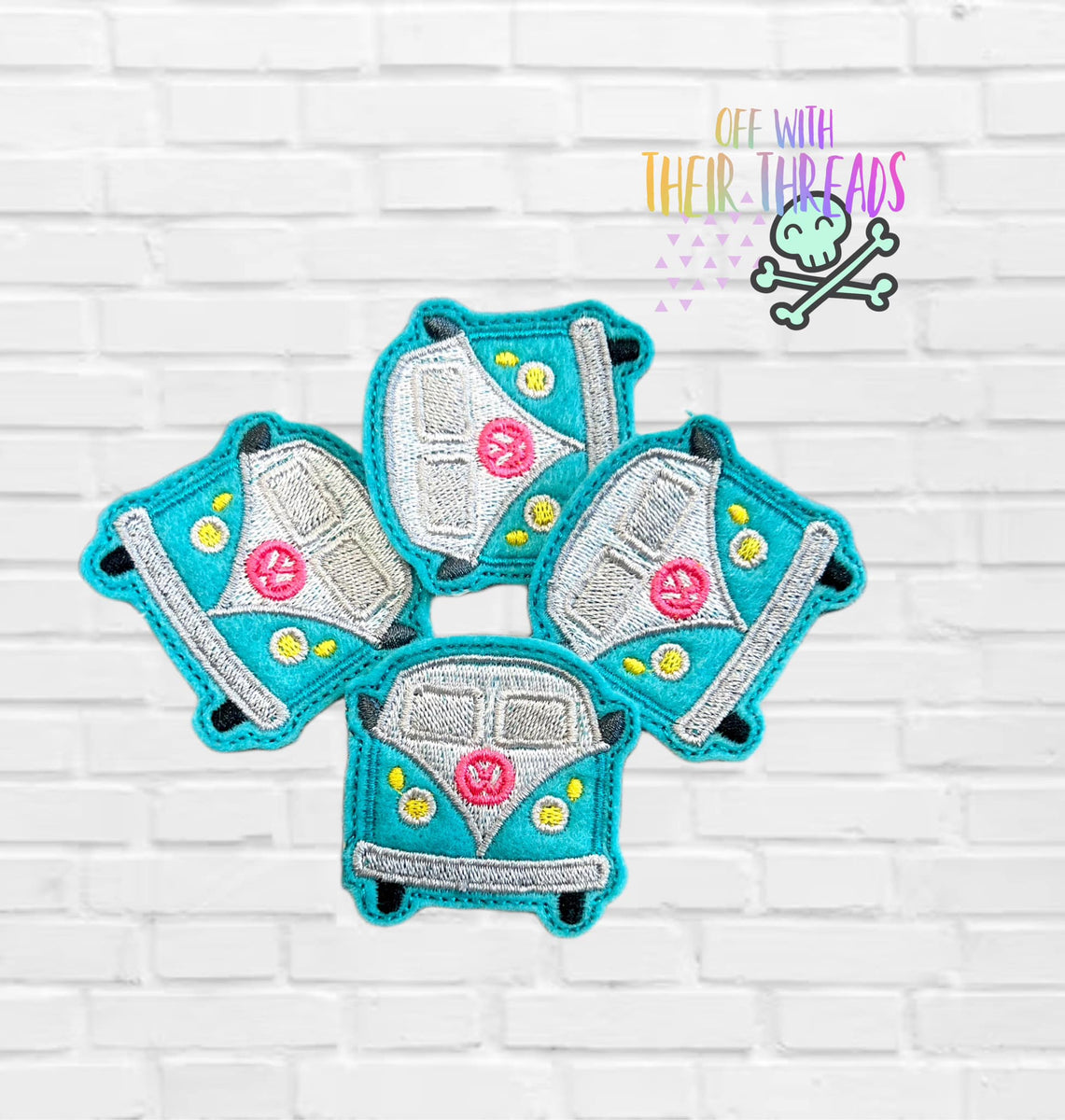 DIGITAL DOWNLOAD Vintage Bus Van Feltie – Off With Their Threads