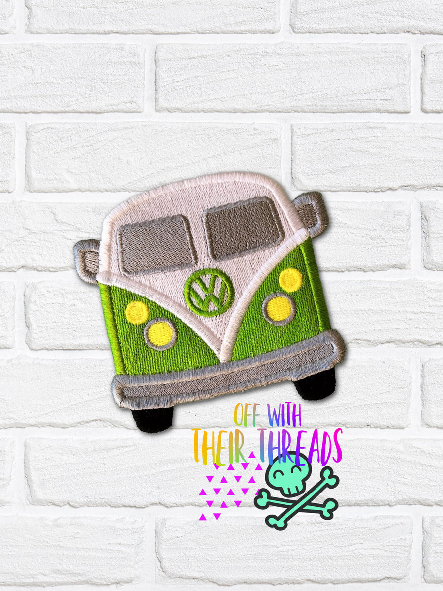 DIGITAL DOWNLOAD Vintage Bus Patch 3 SIZES INCLUDED – Off With Their ...