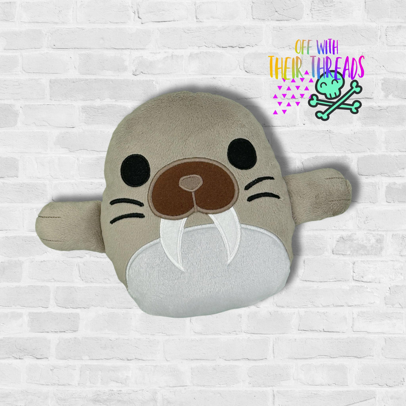 DIGITAL DOWNLOAD Applique Walrus Plush 5 SIZES INCLUDED – Off With ...