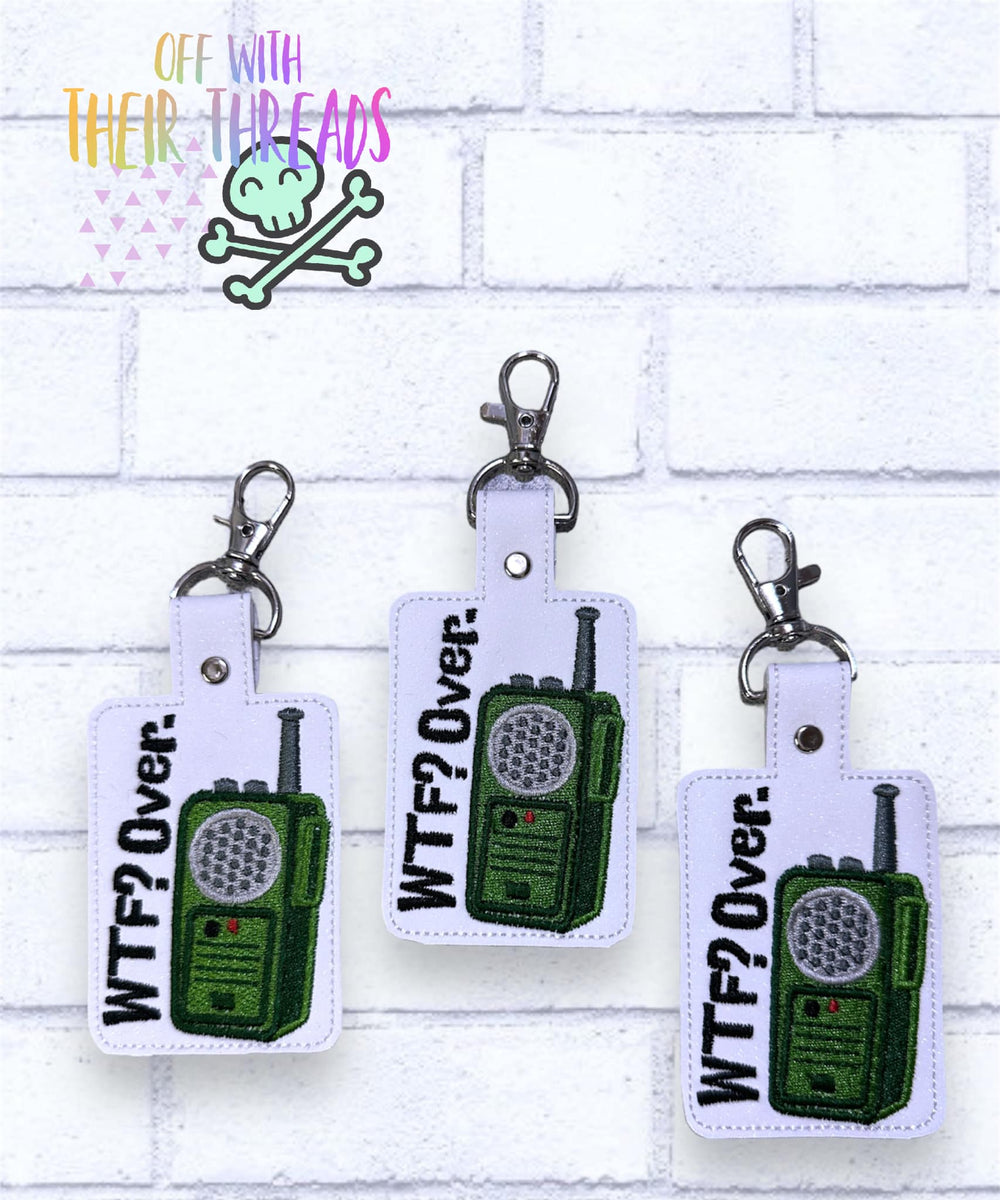 DIGITAL DOWNLOAD WTF? Over Snap Tab Key Chain – Off With Their Threads