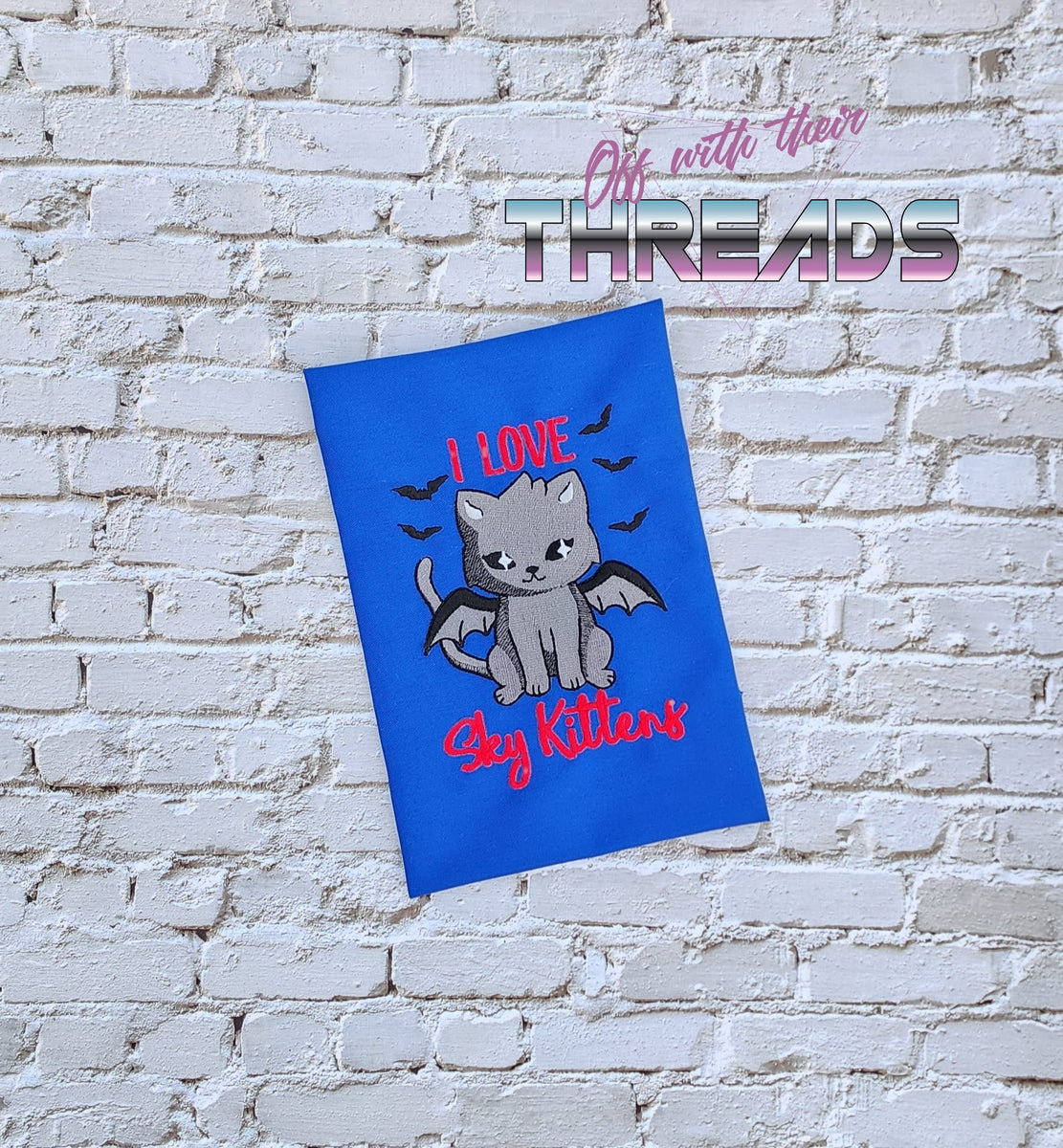 DIGITAL DOWNLOAD I Love Sky Kittens Cat Bat 3 SIZES INCLUDED – Off With ...