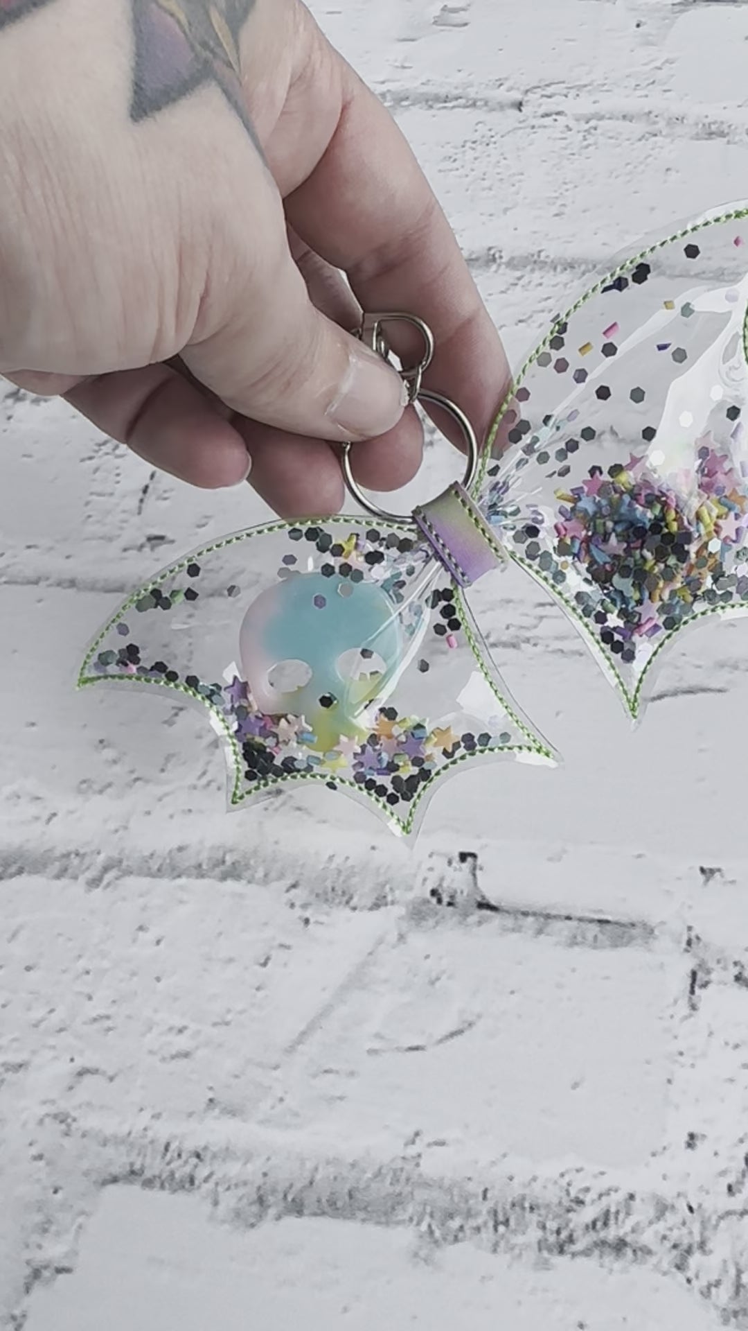 DIGITAL DOWNLOAD Shaker Style Clear Vinyl Goth Bat Wing Hair Bow 4 SIZ ...